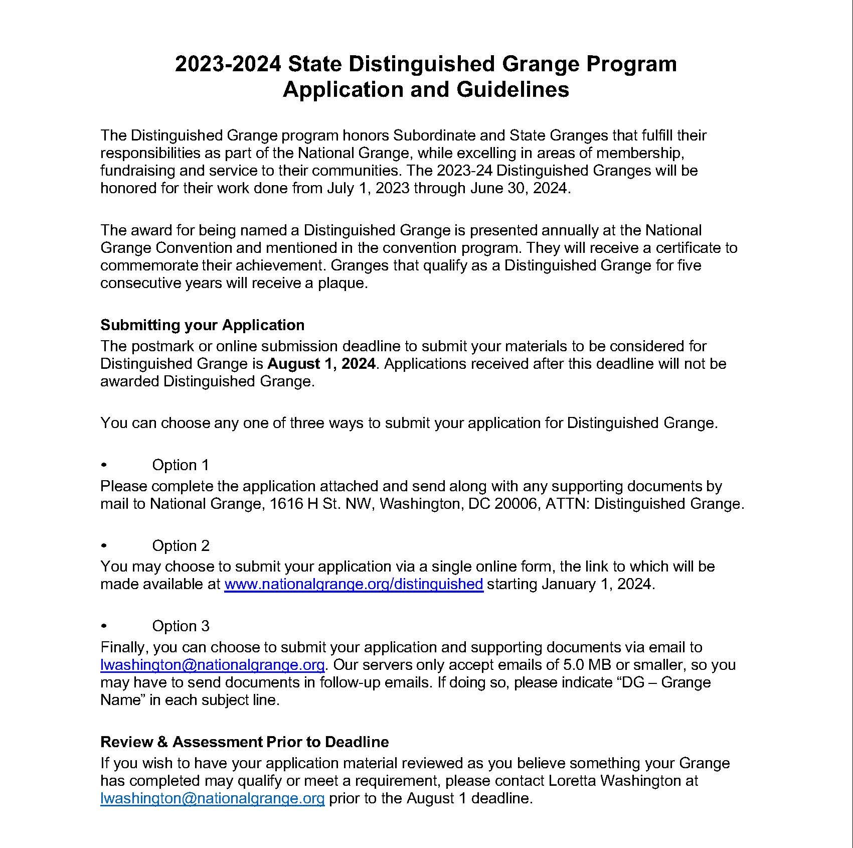 Contests & Programs Forms - The National Grange